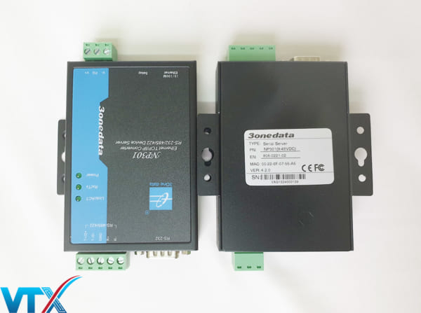 Bộ chuyển đổi tín hiệu RS232/485/422 sang Ethernet 1 cổng 3Onedata ...