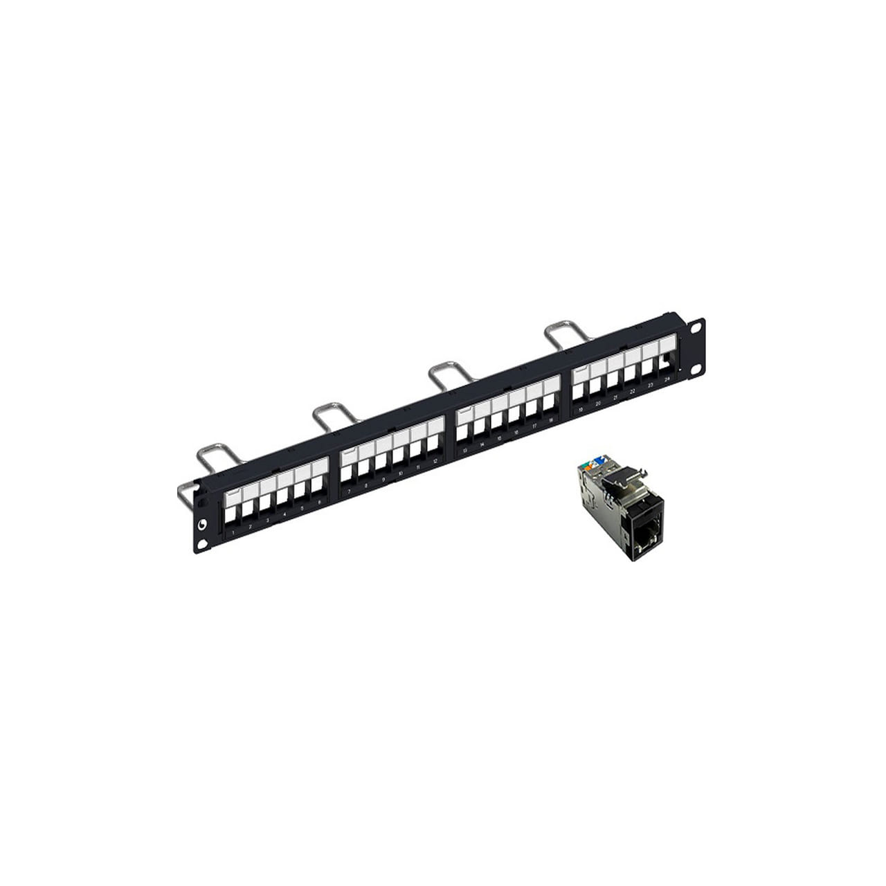 Patch panel 16 port Cat6 Commscope - Viễn Thông Xanh